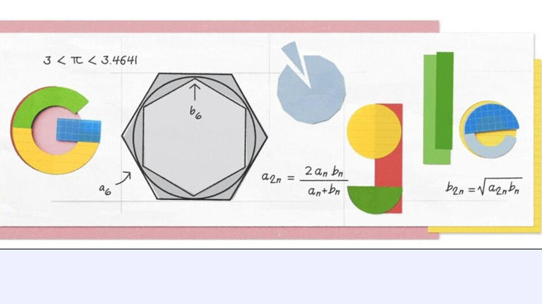 Google celebrates invention of 'π' with innovative Pi Day 2026 doodle
