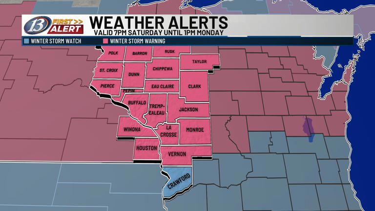 13 First Alert: Major winter storm to impact the Upper Midwest this weekend