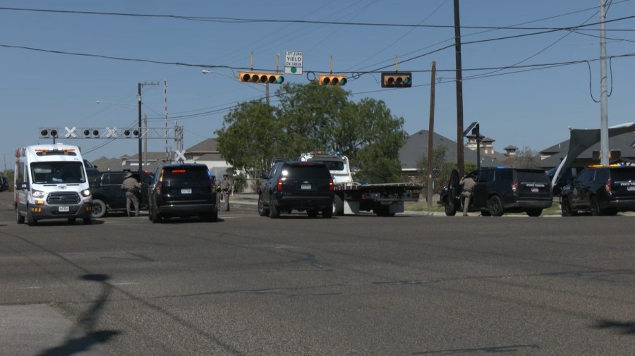 DPS trooper involved in three-car crash in Edinburg