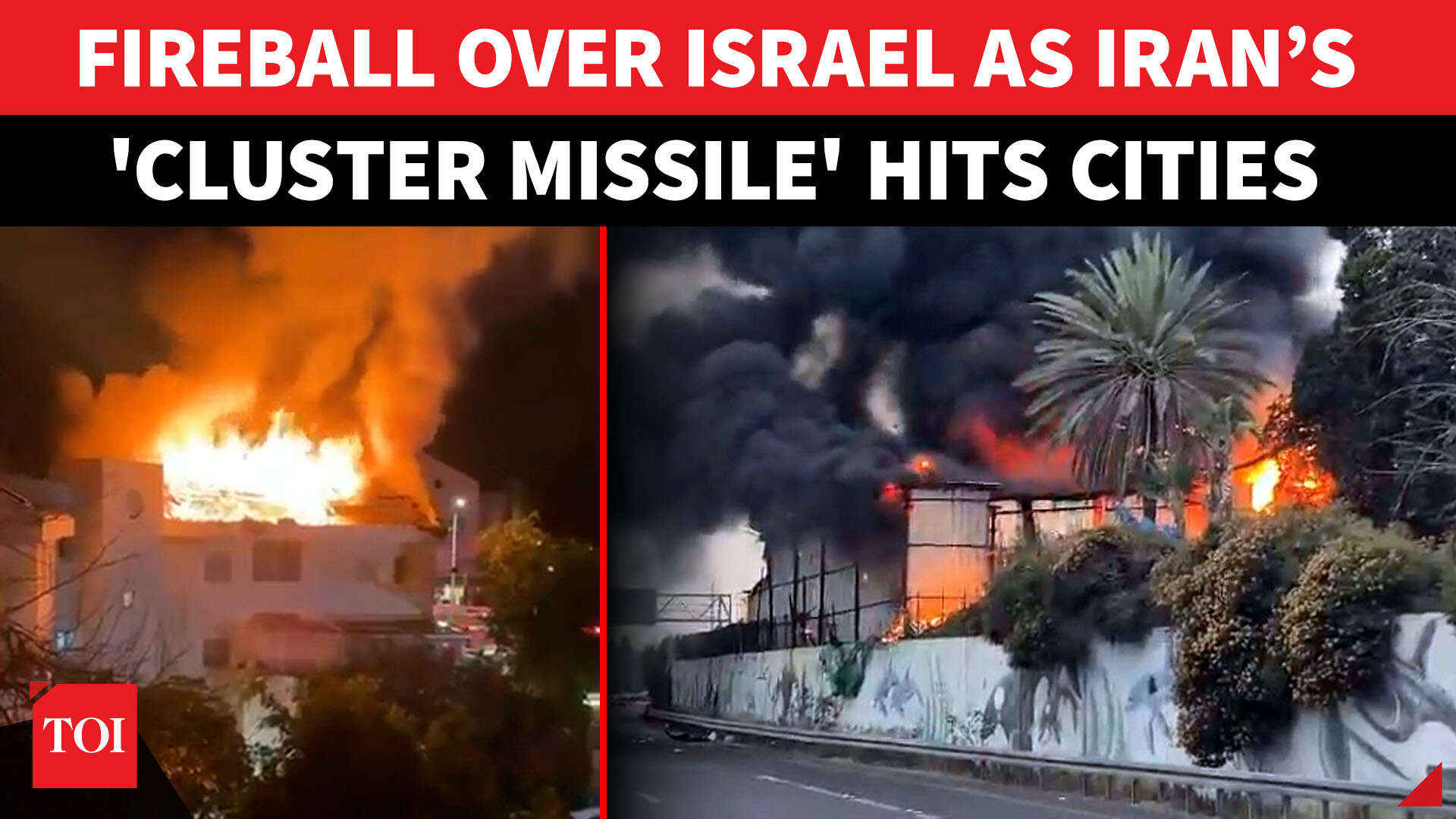 Israel burns after massive Iran missile, cluster munitions barrage ...