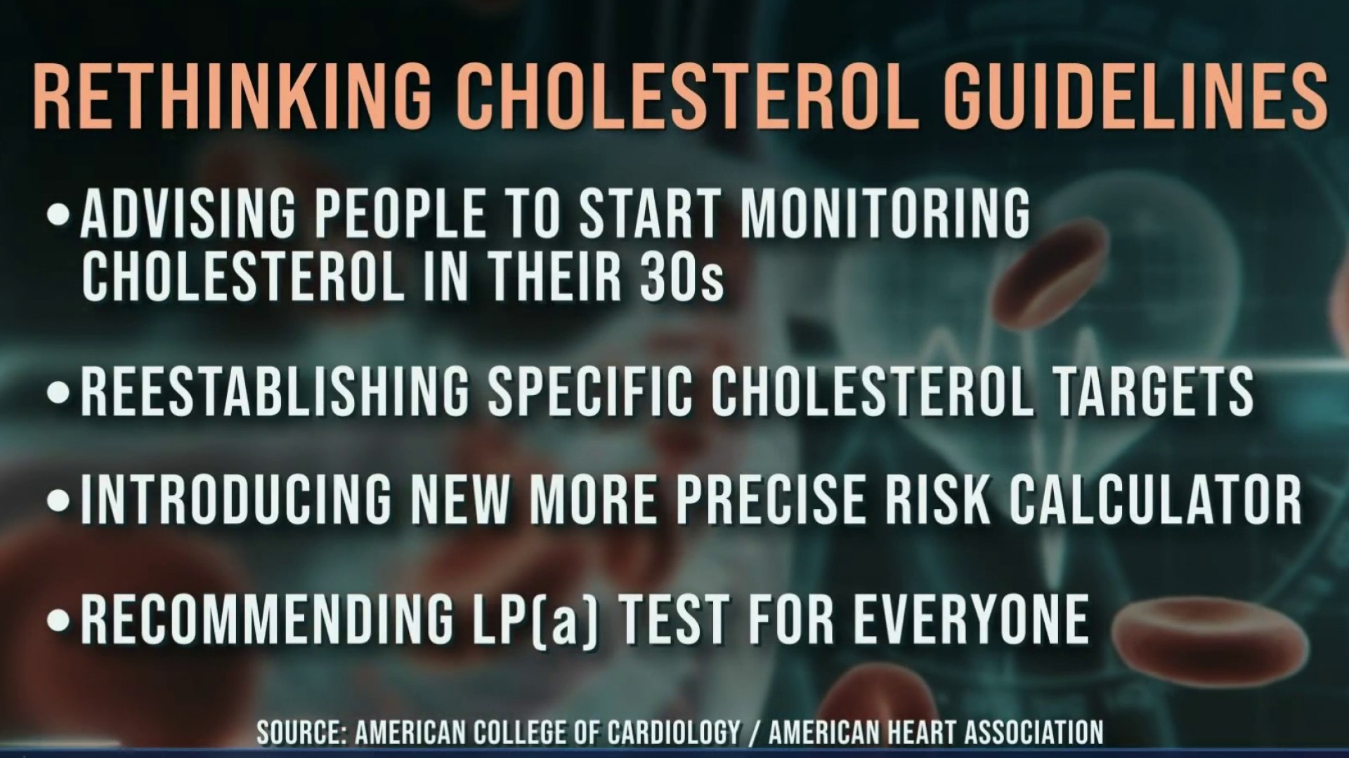 New guidelines for managing cholesterol
