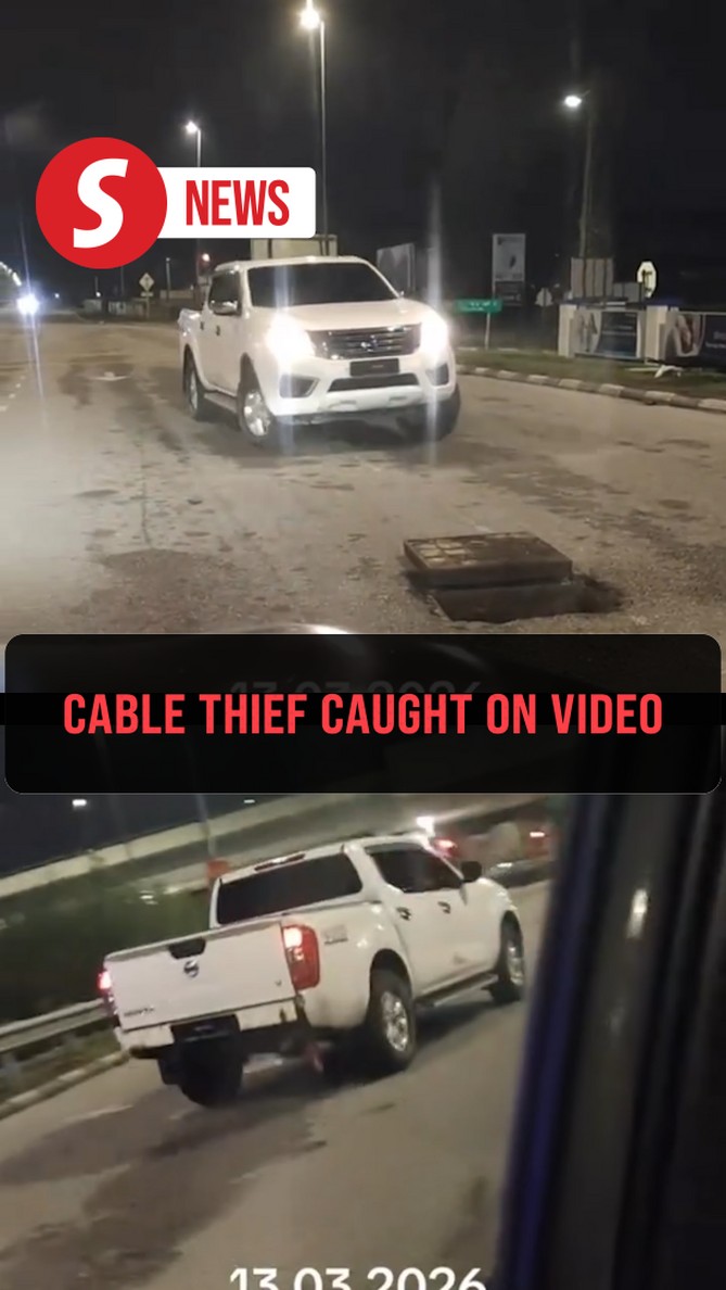 Police hunt suspect in attempted cable theft in Ipoh