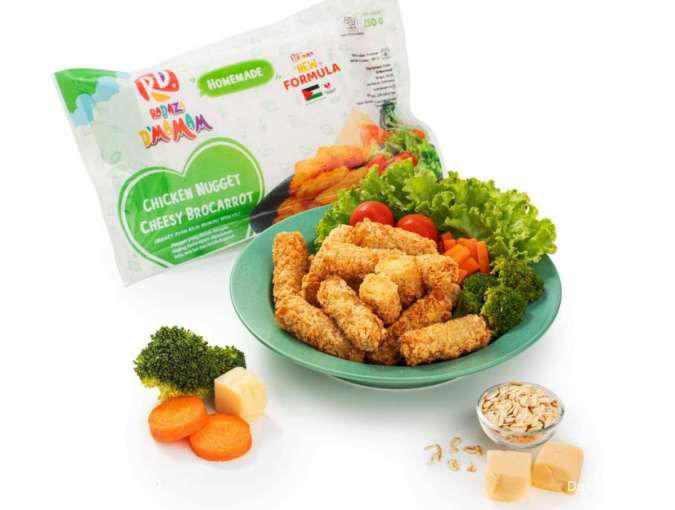 Mencetak fulus dari makanan beku anak