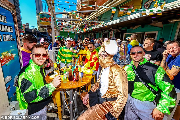 Hot to trot! Benidorm Brits enjoy sun-soaked Cheltenham fun in glorious ...