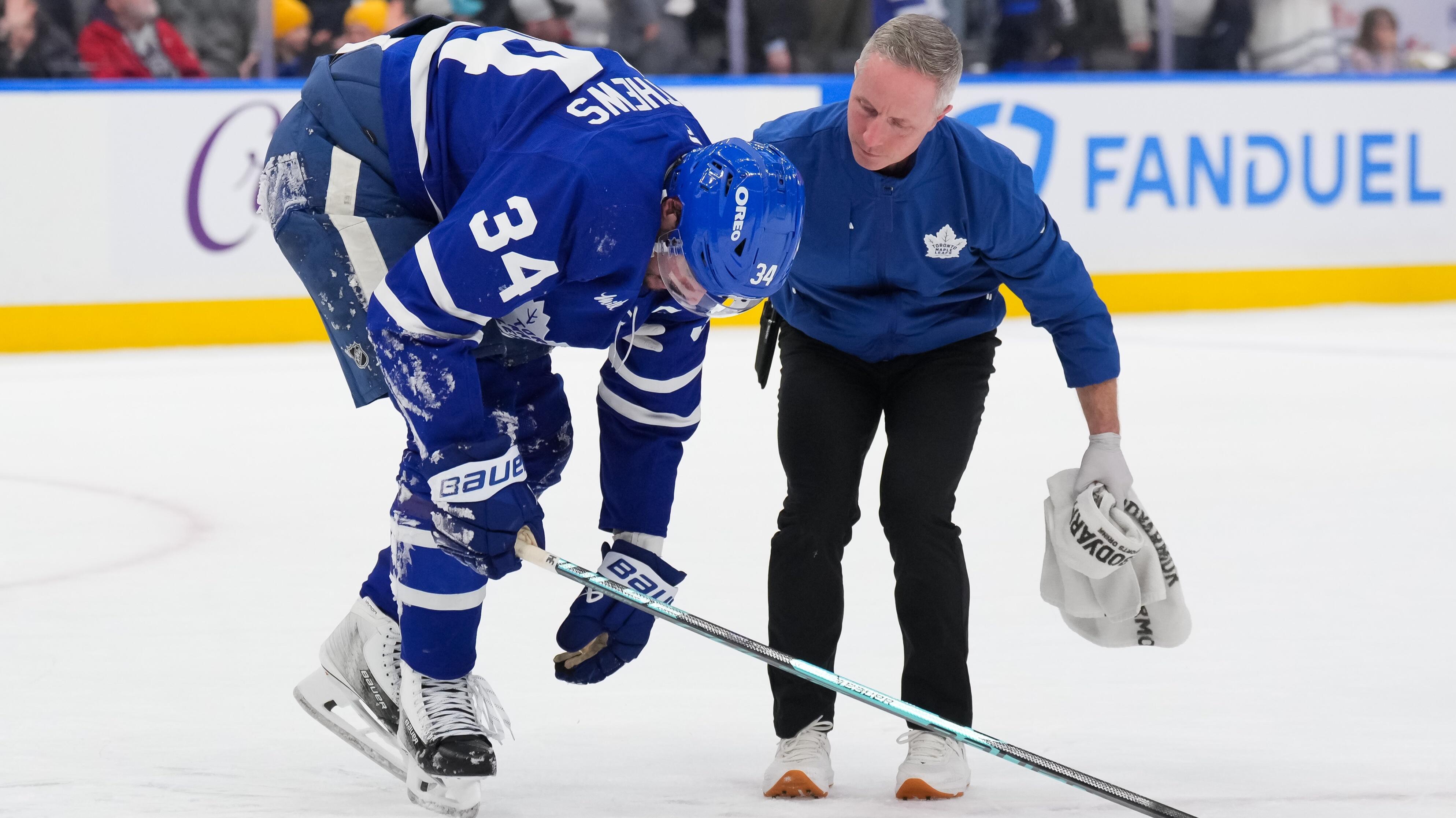 Auston Matthews injury: Maple Leafs' captain suffers lower-body injury ...
