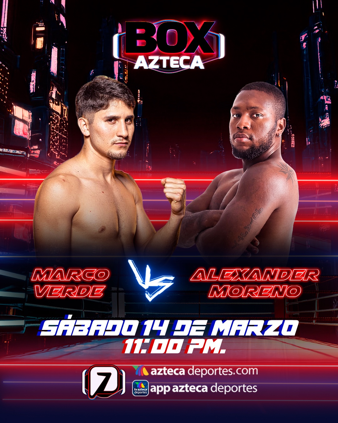 Peleas de box sábado 14 marzo 2026: horarios y canales, cartelera completa