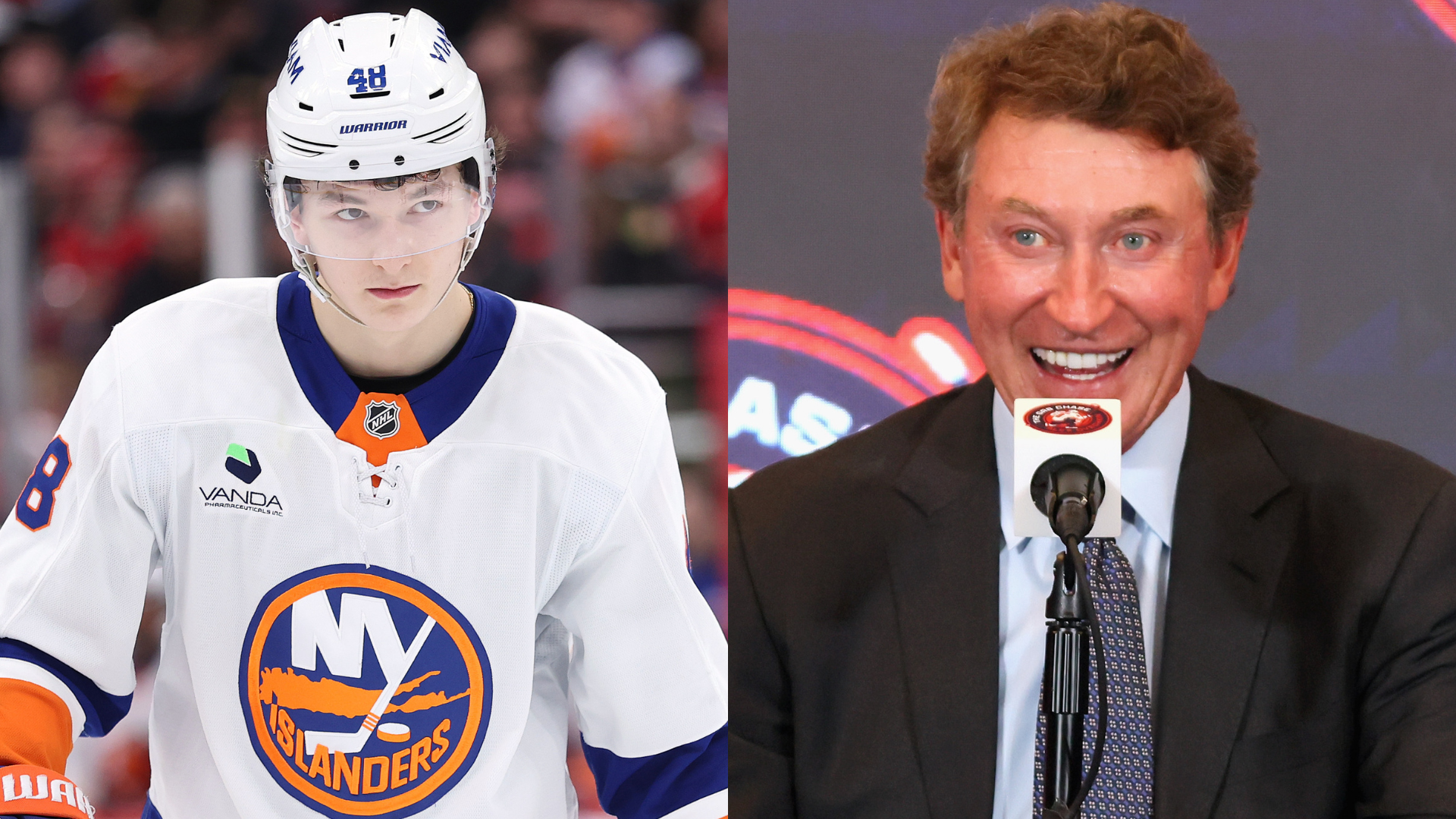 Wayne Gretzky Drops Bold Hart Trophy Take On Islanders Matthew Schaefer