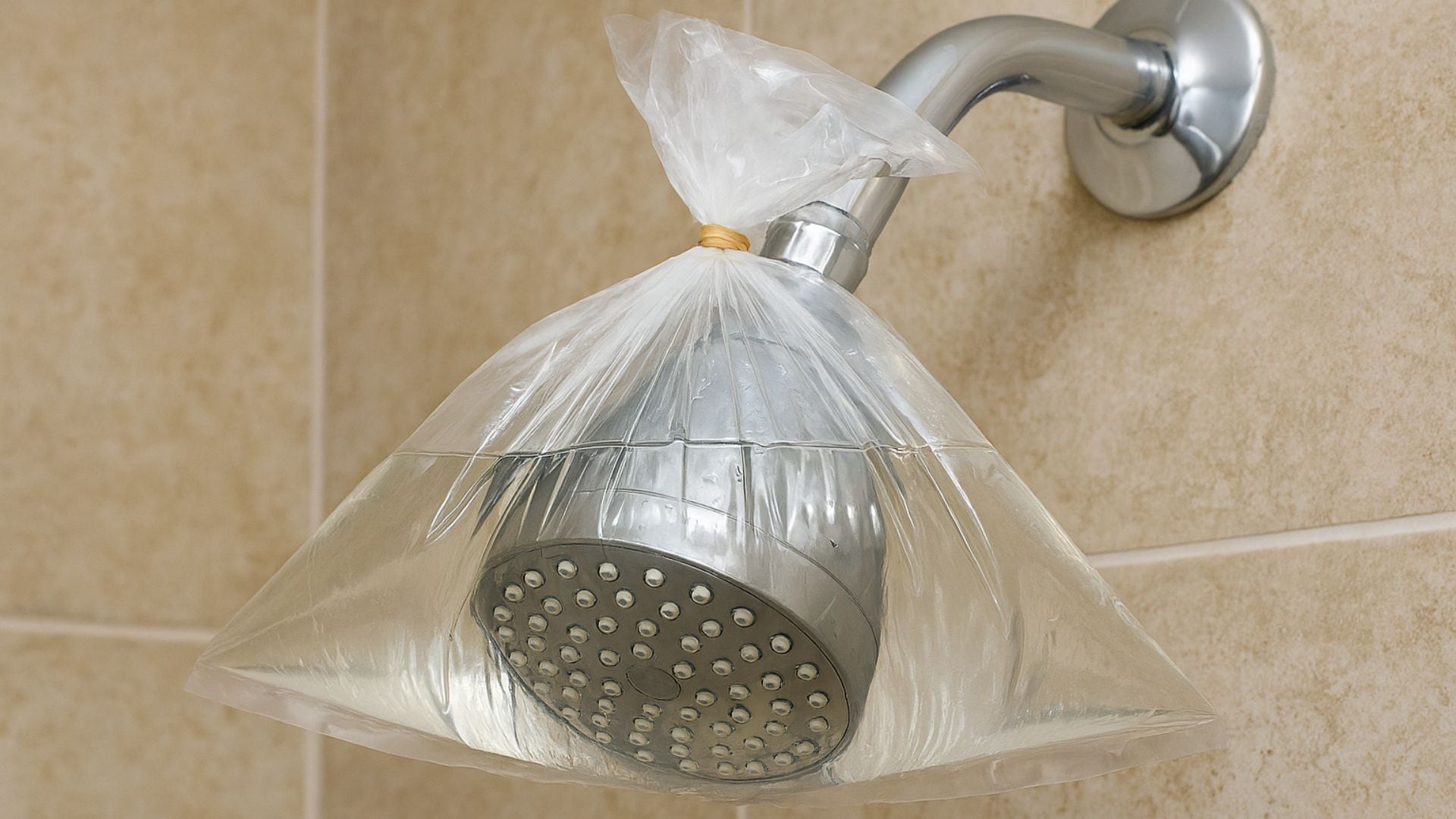 Una bolsa con vinagre en la ducha: para qué sirve y por qué lo recomiendan