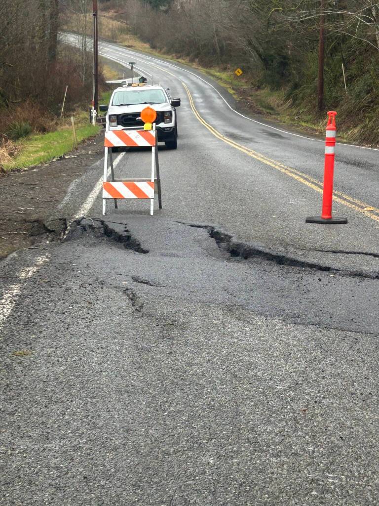 Middle Satsop Road closed from milepost 3.0 to 3.3