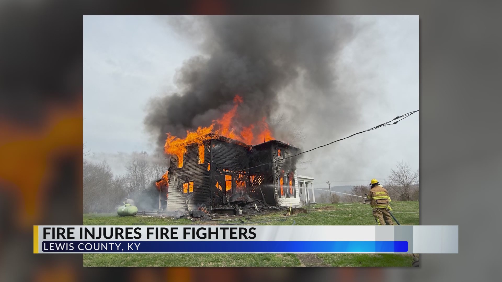 Firefighters, resident injured in Lewis County, Kentucky, fire
