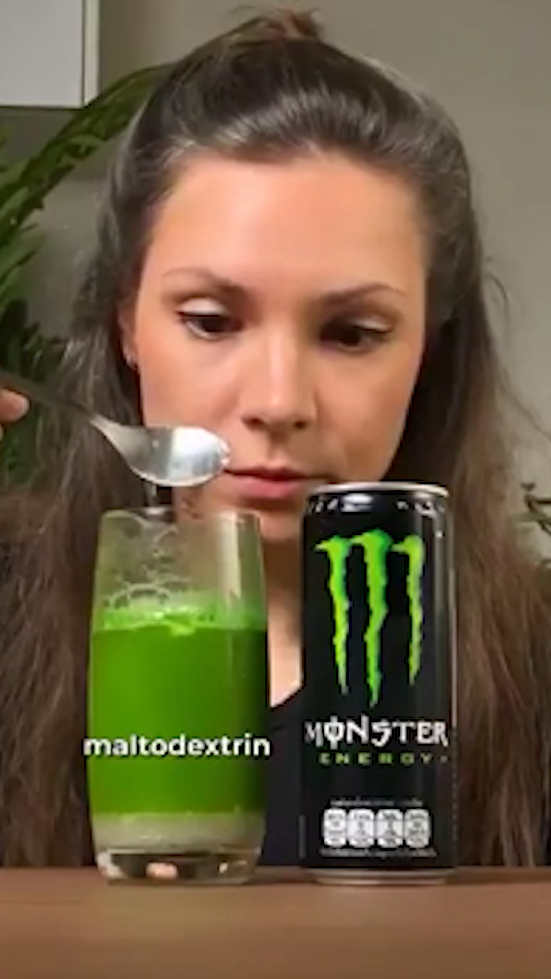 She makes her energy drink by using all the ingredients from scratch