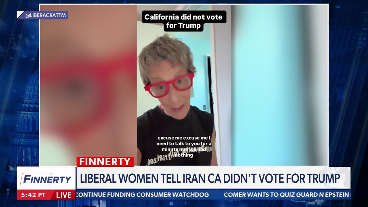 Liberal white woman tells Iran "California didn’t vote for Trump"