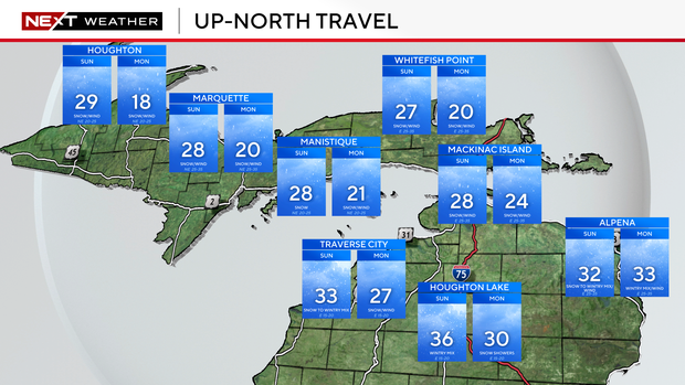 Maps show Michigan snowfall forecast totals. Snowstorm to hit Upper and ...