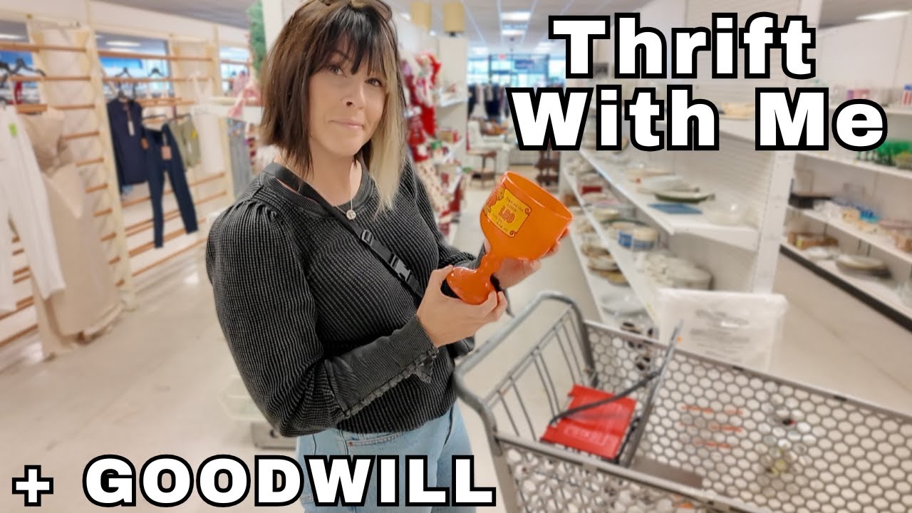 Excited shopper locates pristine estate pieces at a grand opening