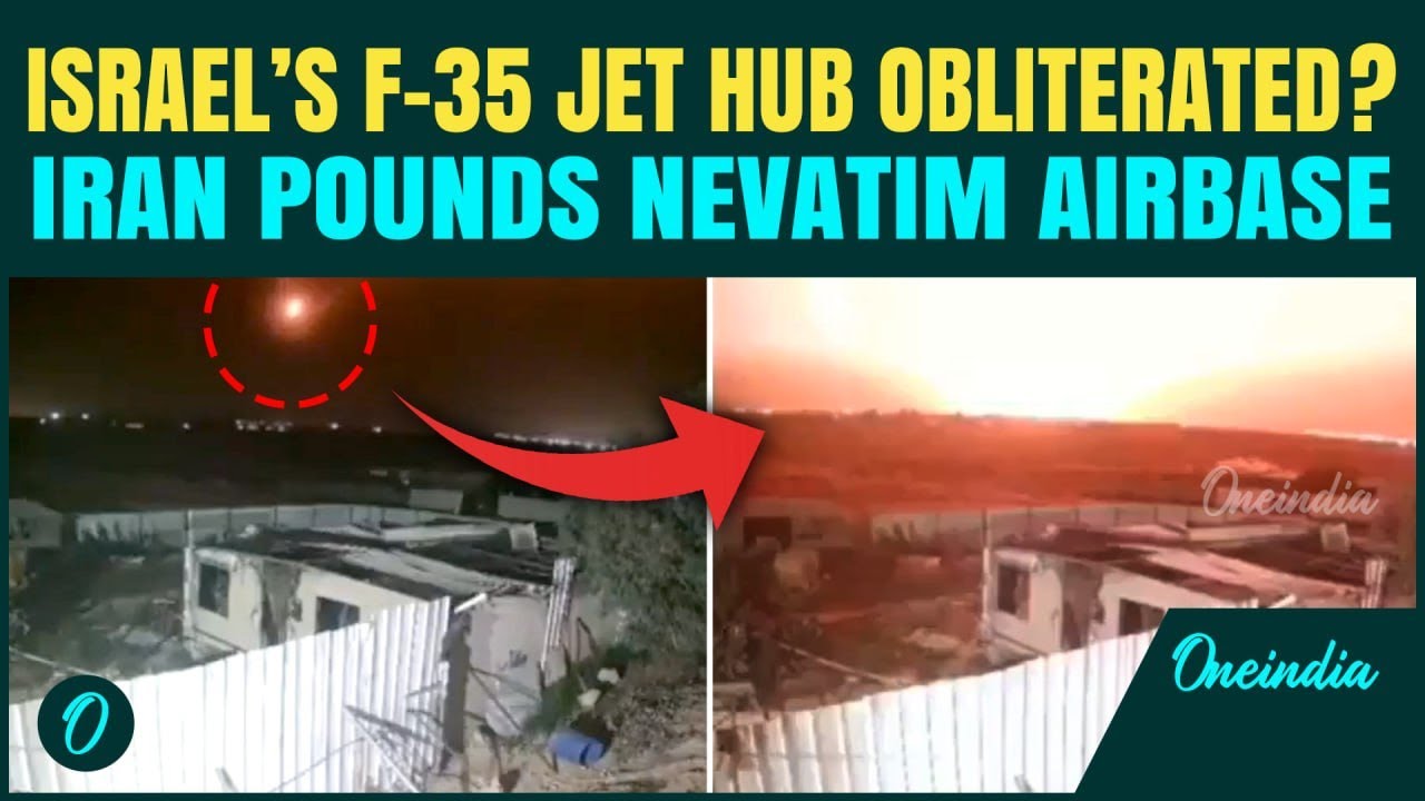 Iran bombs Israel’s Nevatim Air Base breaking: Israel’s F-35 base ...