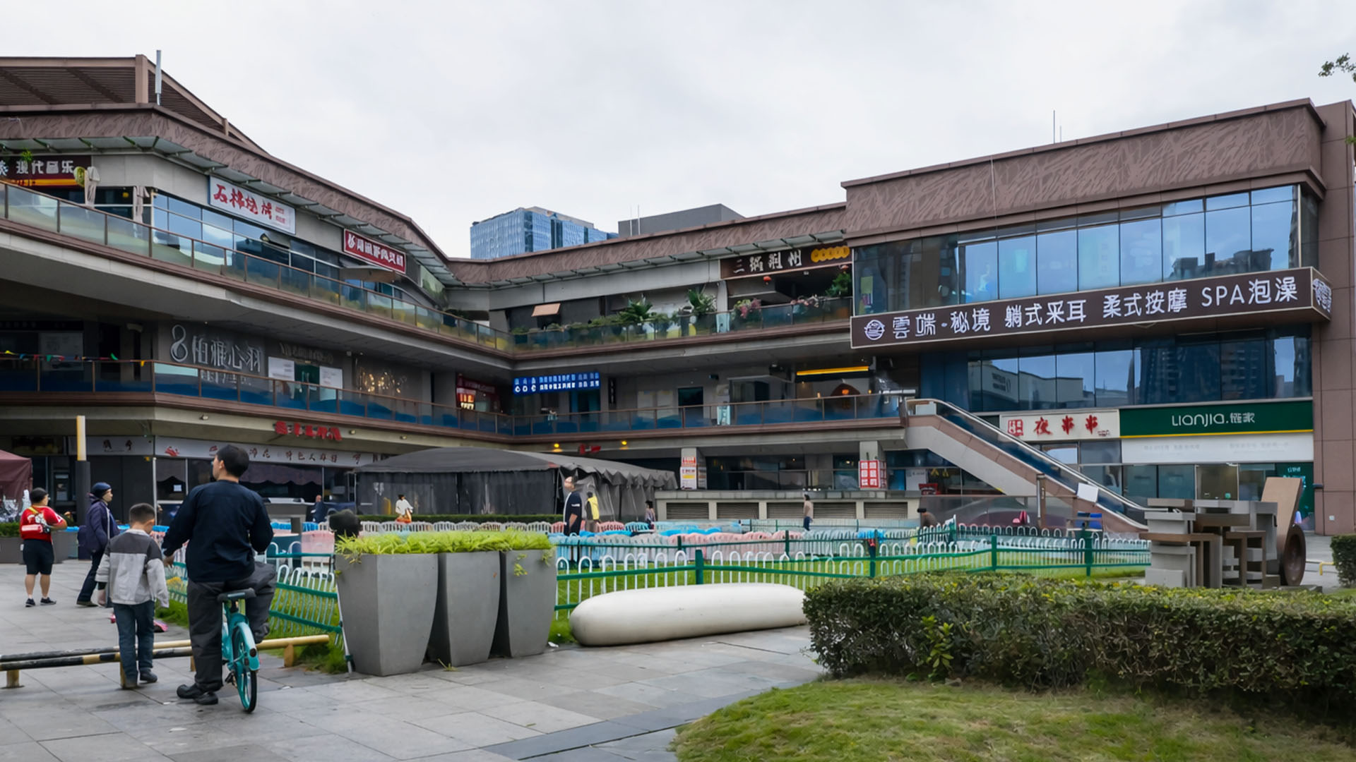 Un centre commercial ouvert qui rapproche les gens en Chine
