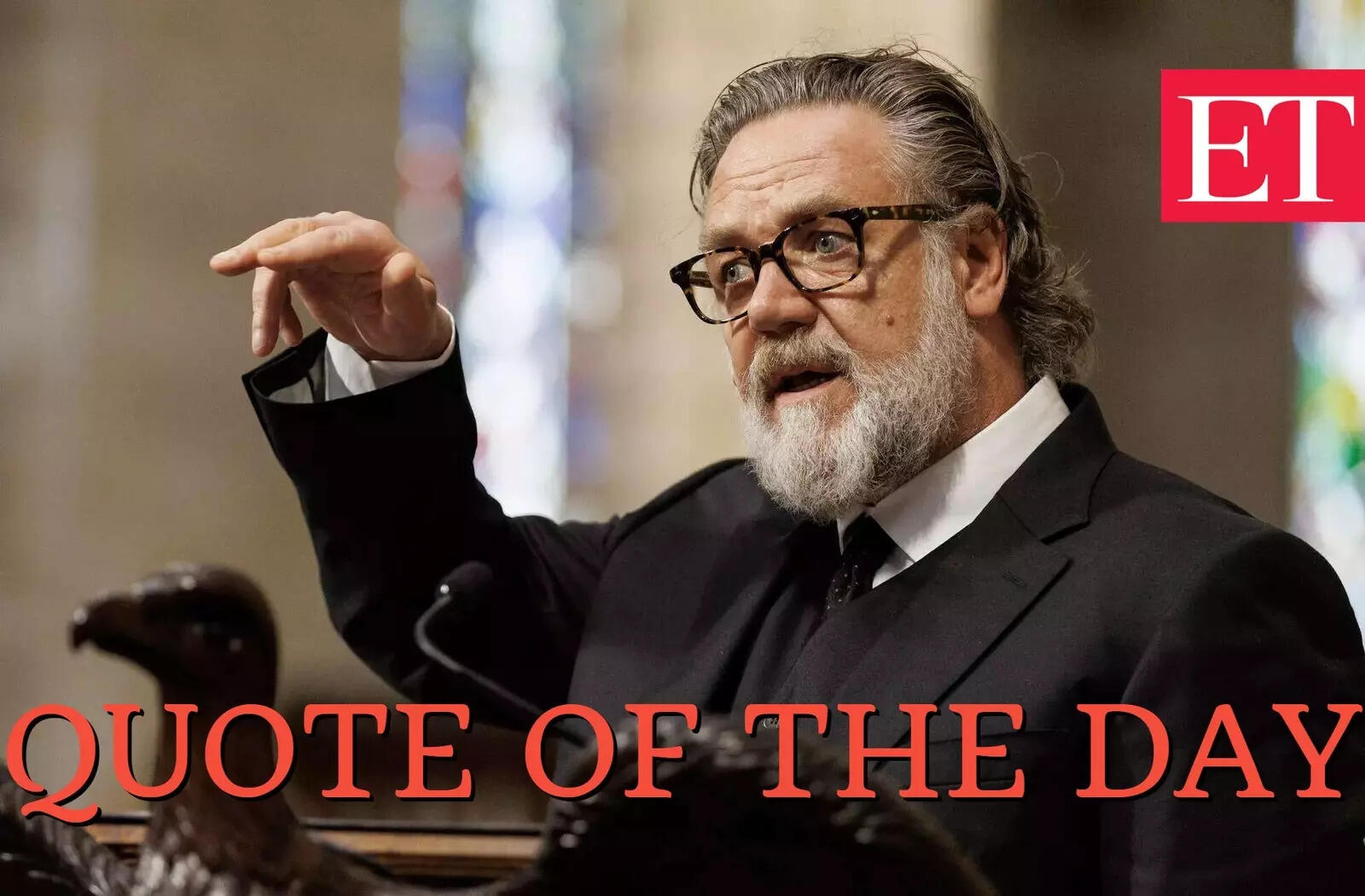 Quote of the day by Oscar-winning actor Russell Crowe: 'People accuse ...