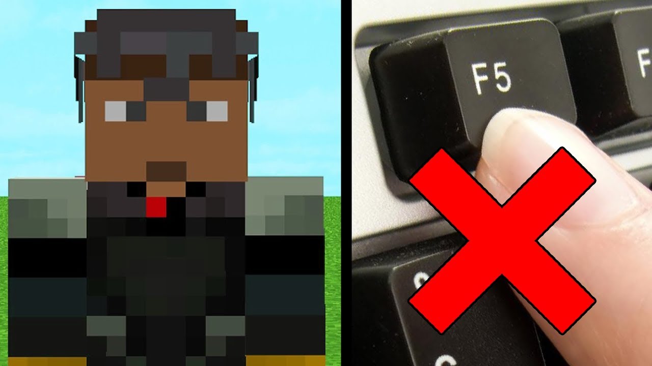 Playing Minecraft without using F5