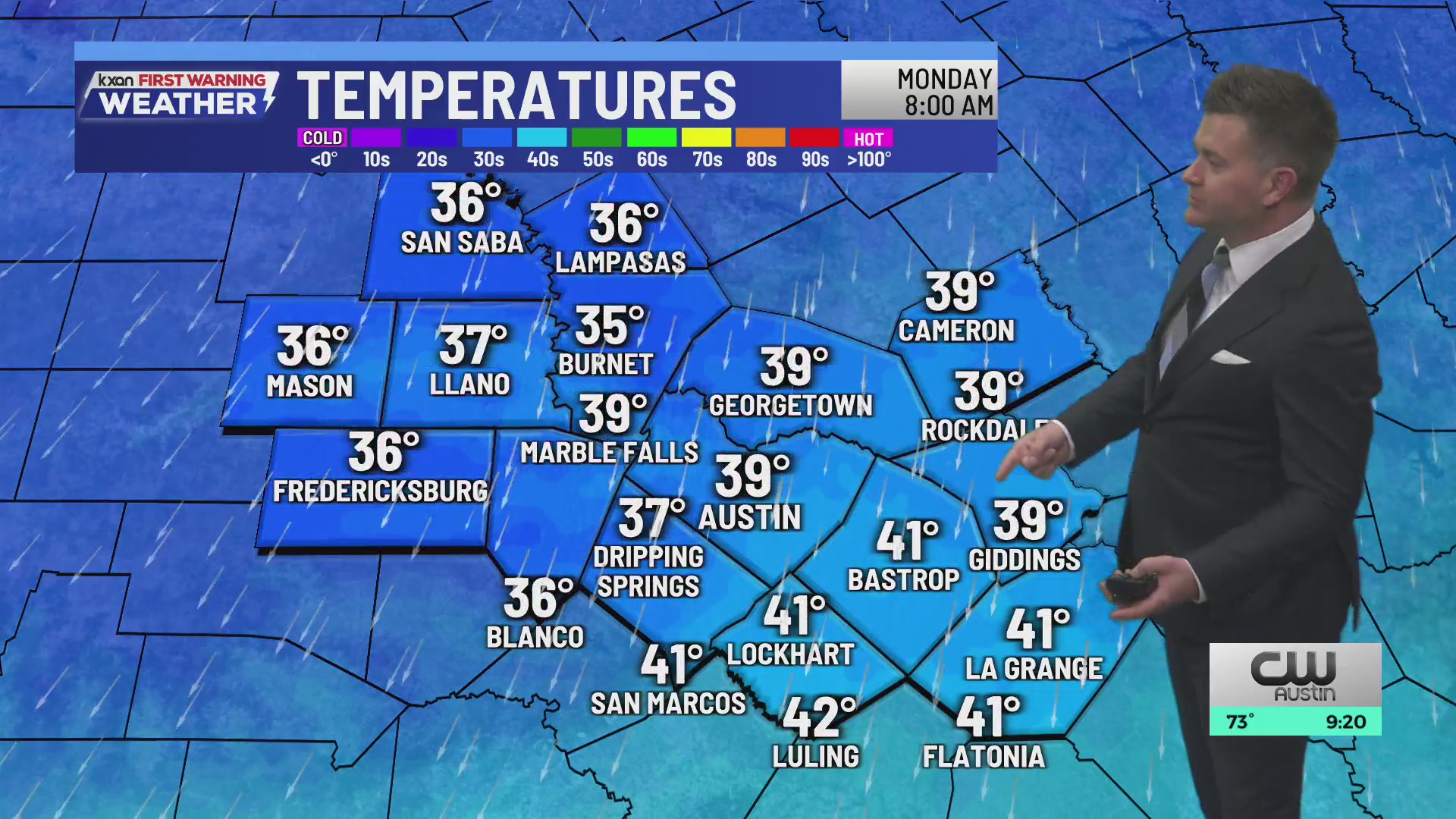 Temperatures to drop drastically Sunday afternoon to Monday morning as ...