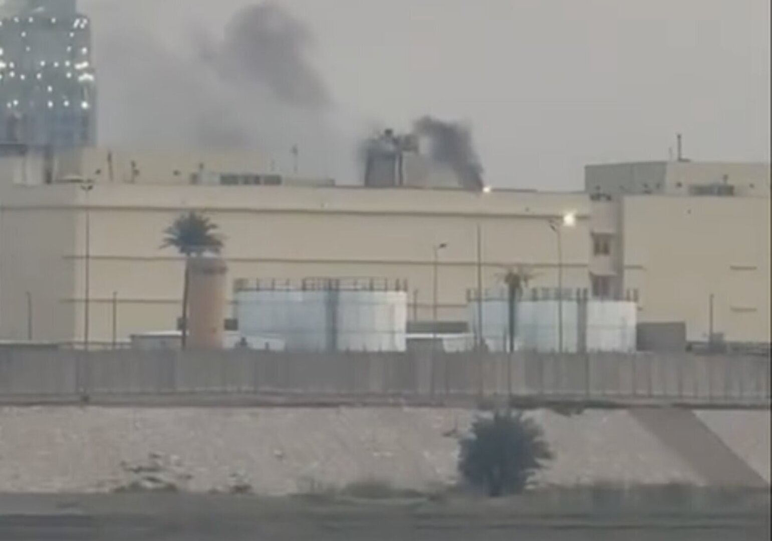Smoke seen rising from US embassy in Baghdad