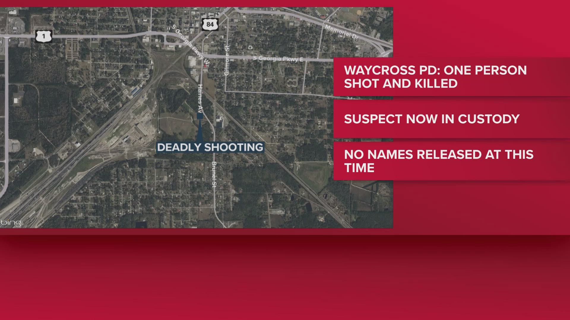 One dead, suspect in custody after shooting near Waycross church ...