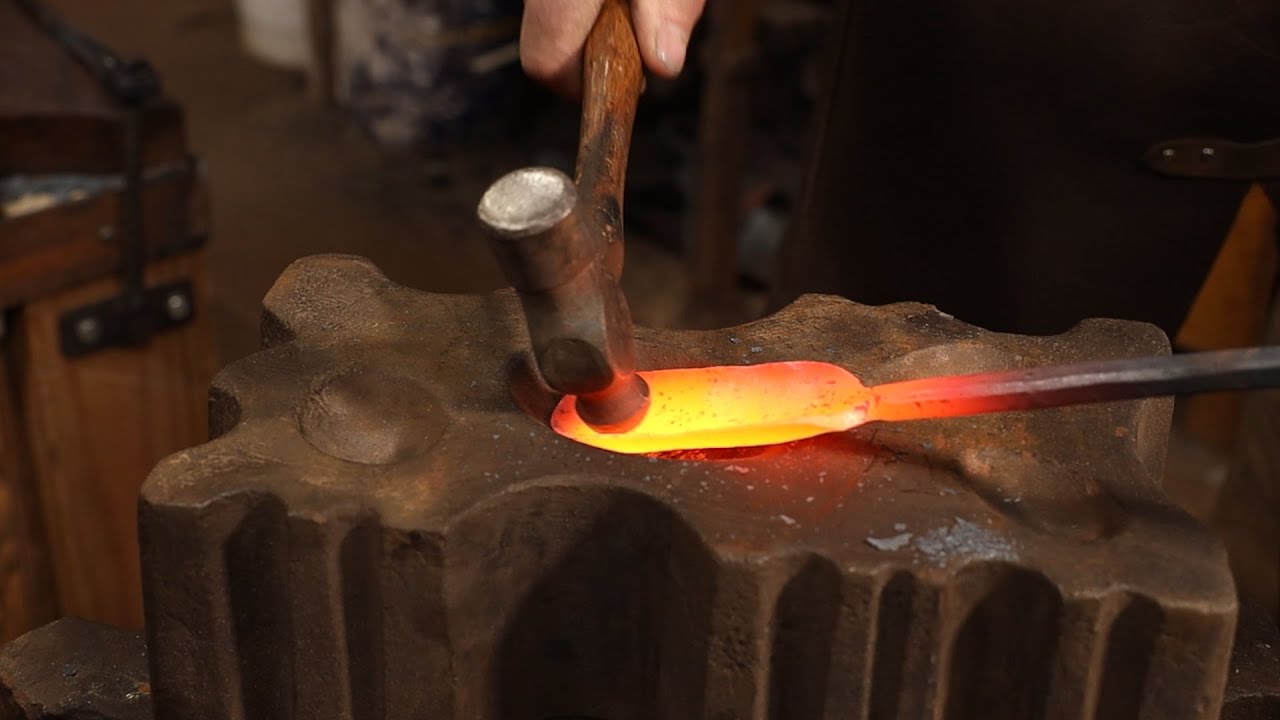 Making a viking spoon auger