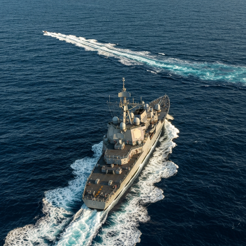 US Navy destroyer opens fire on $58M drug boat