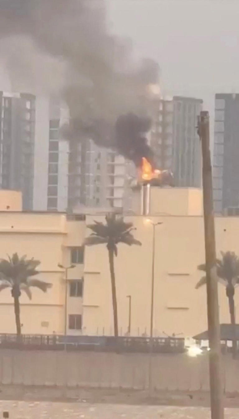 US embassy in Baghdad hit in missile attack — as smoke, fire rise from ...
