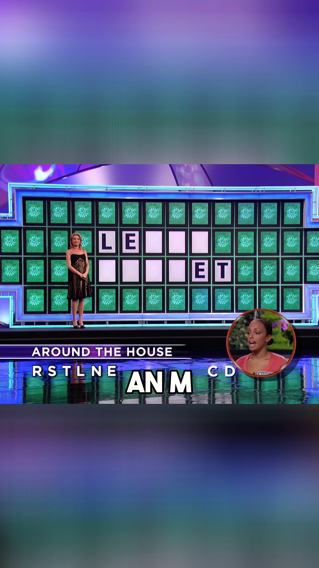 Michelle takes a shot at $1 million in Wheel of Fortune bonus round