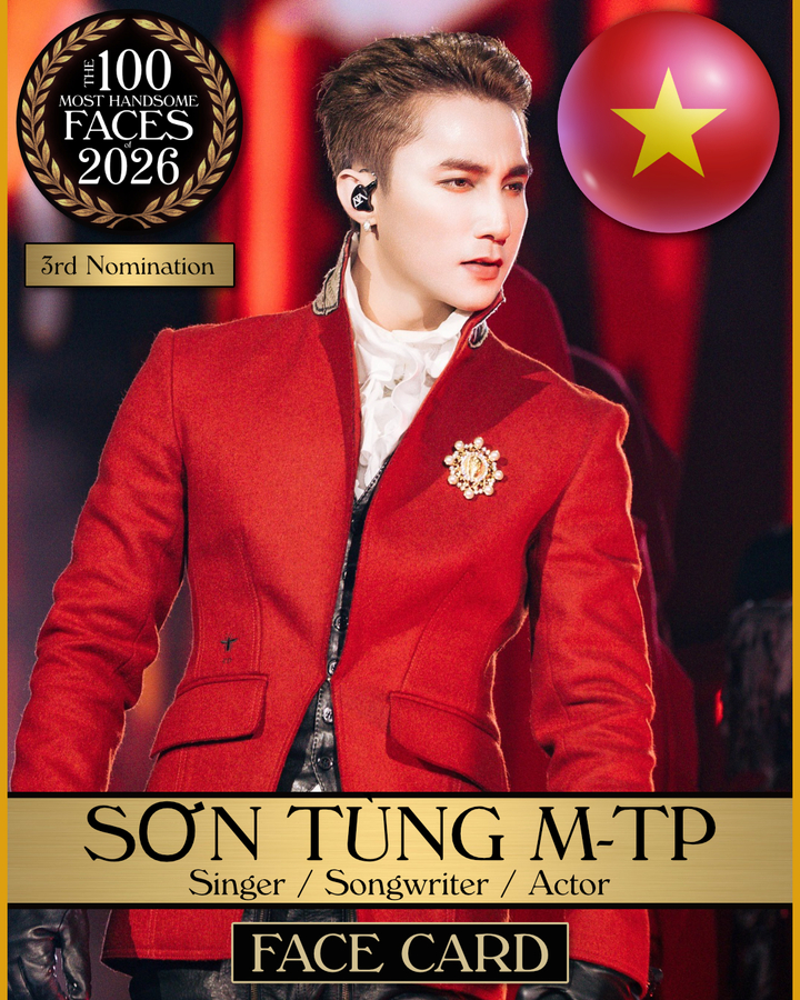 Sơn Tùng M-TP lần thứ 5 lọt đề cử 100 gương mặt đẹp trai nhất thế giới