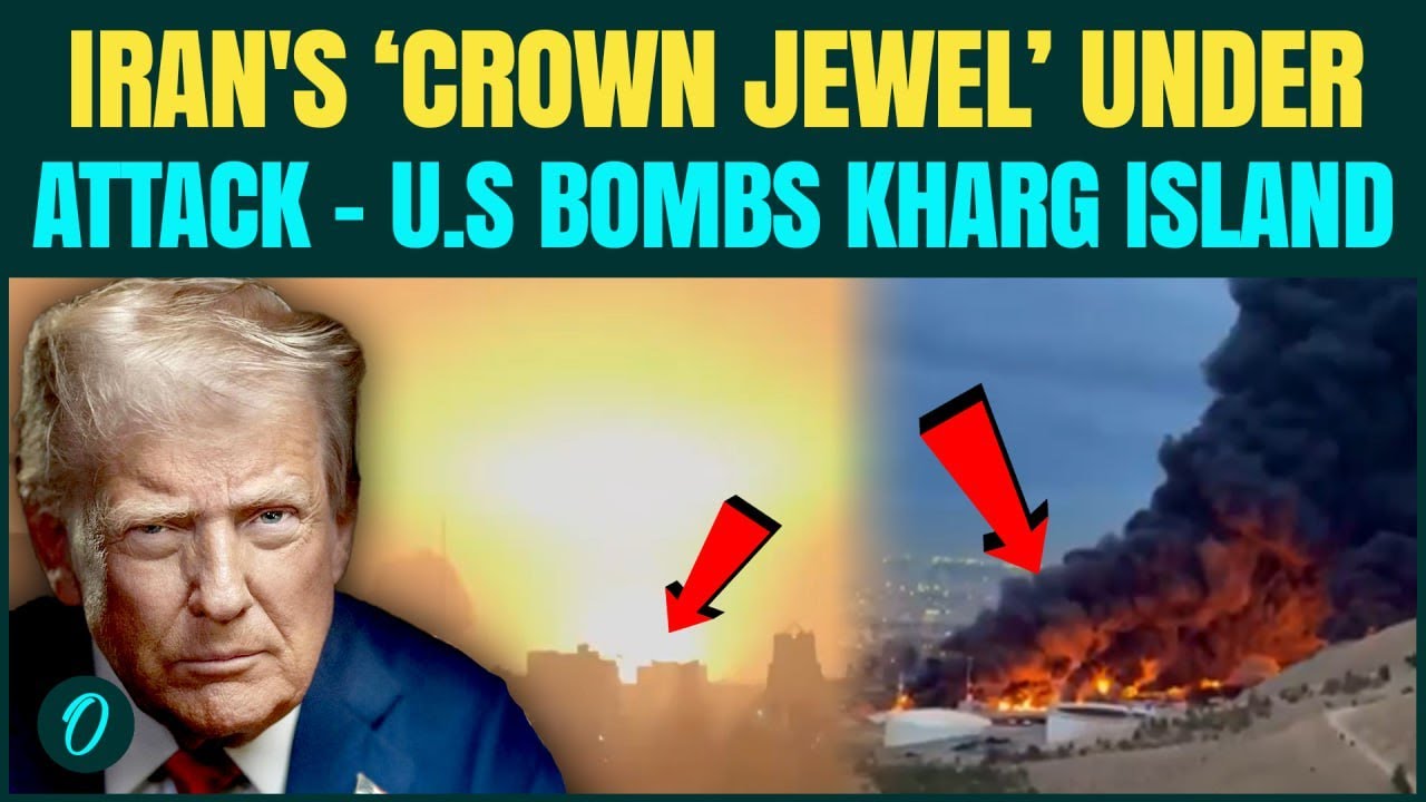 US bombs Iran’s Kharg Island breaking: 15+ explosions rock Iran’s oil ...