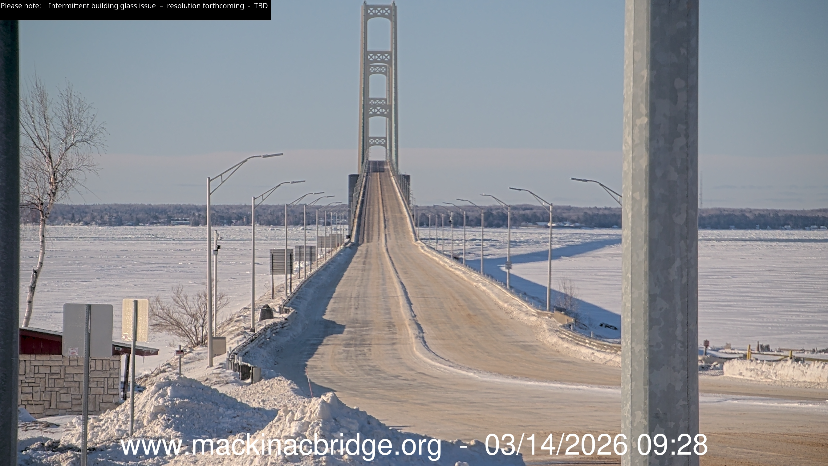 Mackinac Bridge closed for falling ice. What we know