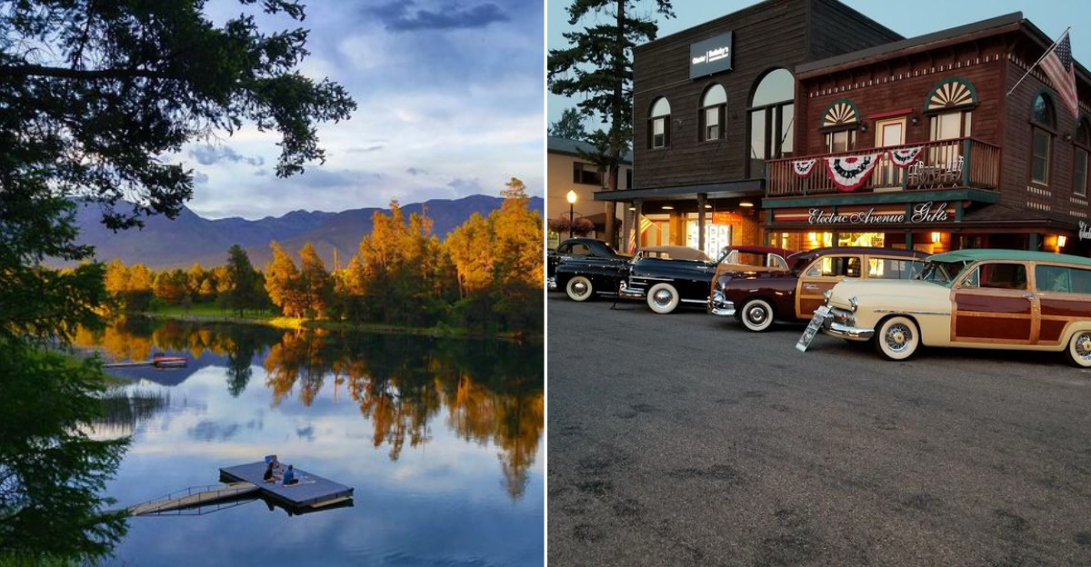 The snowmelt lake town in Montana that comes alive as winter fades