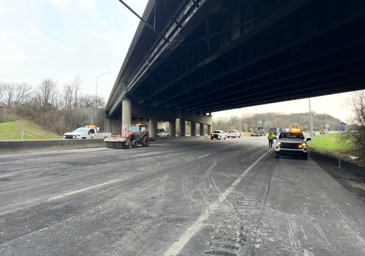 No damage to overpass after massive I-471 fire. What we know