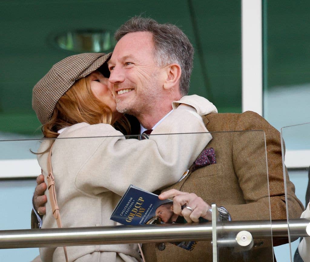 Geri Halliwell-Horner puts on united front with husband Christian in ...