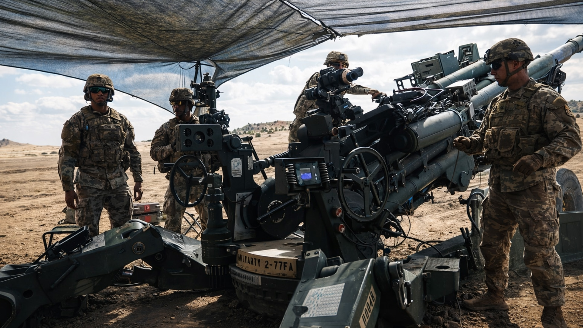 US Army artillery conducts live fire training in Colorado