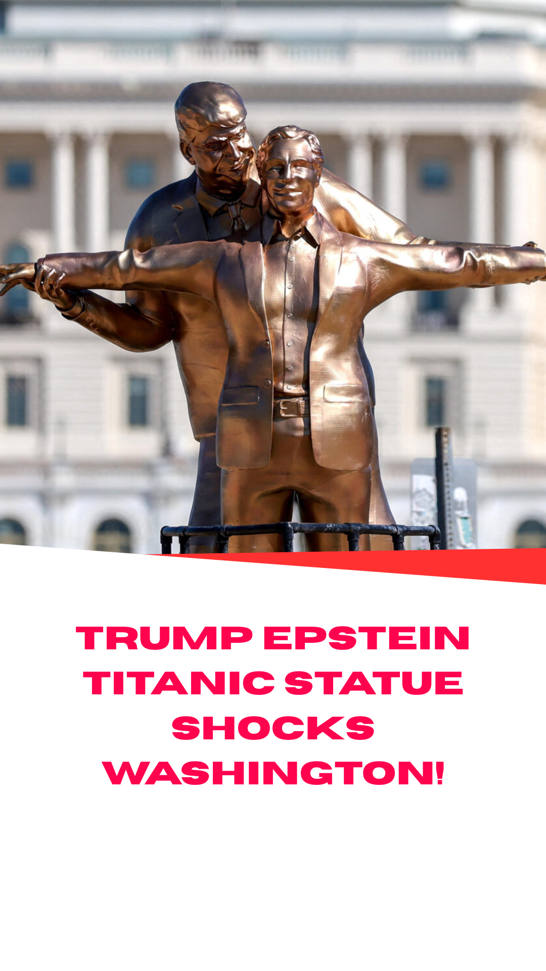 Trump Epstein Titanic statue shocks Washington!