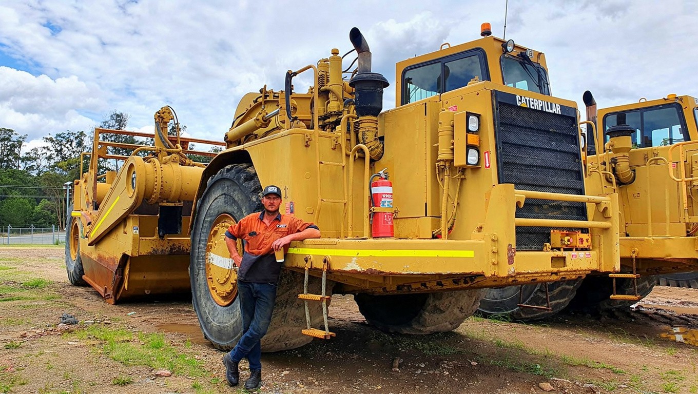 Making parts for a CAT 631 scraper