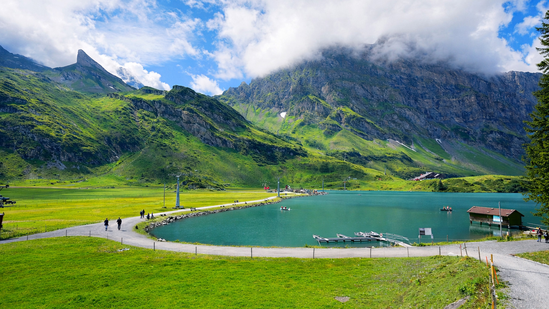 Mount Titlis Engelberg Switzerland glacier adventure (4K)