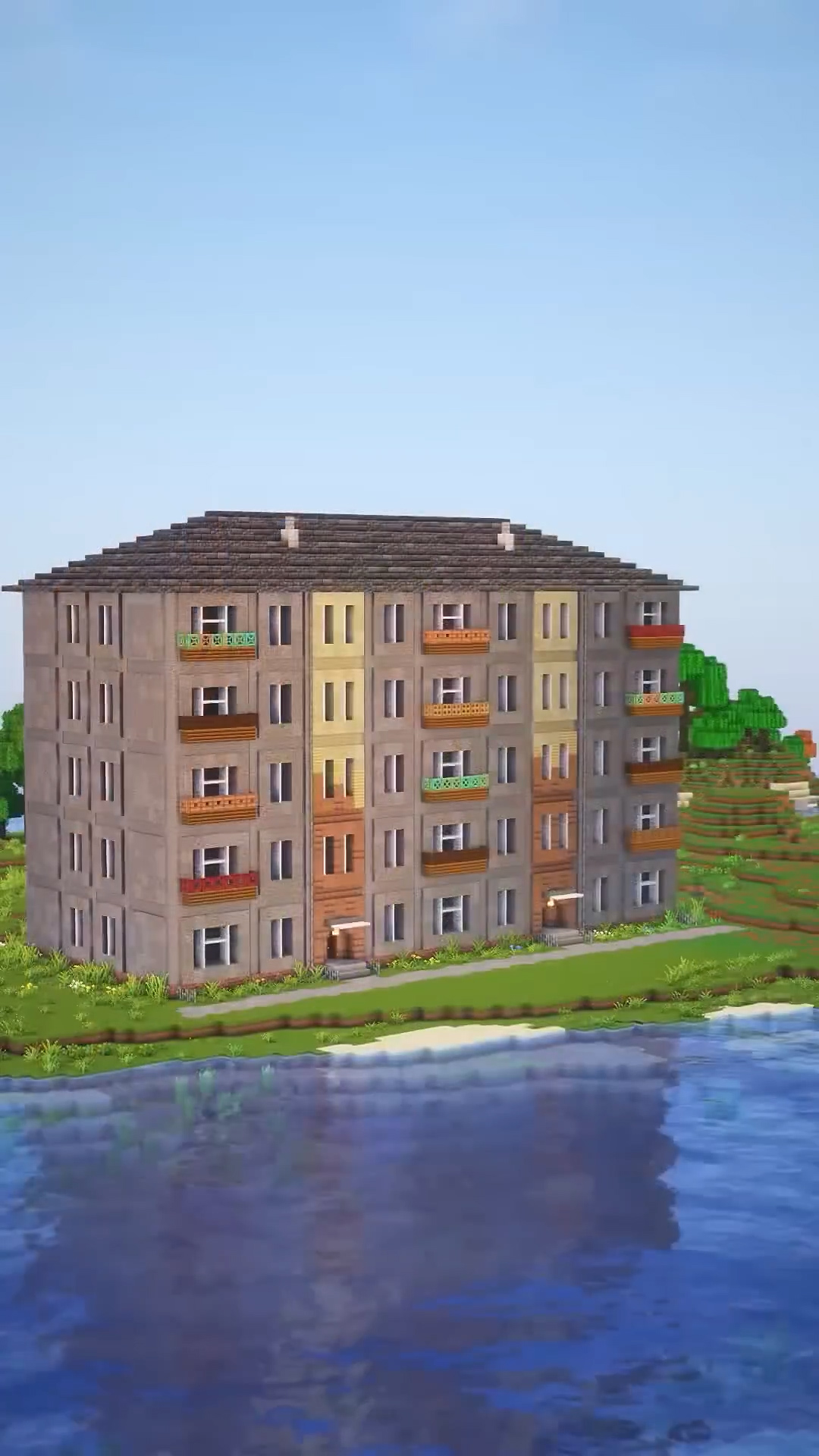 Players build Russian apartments for realistic Minecraft cities