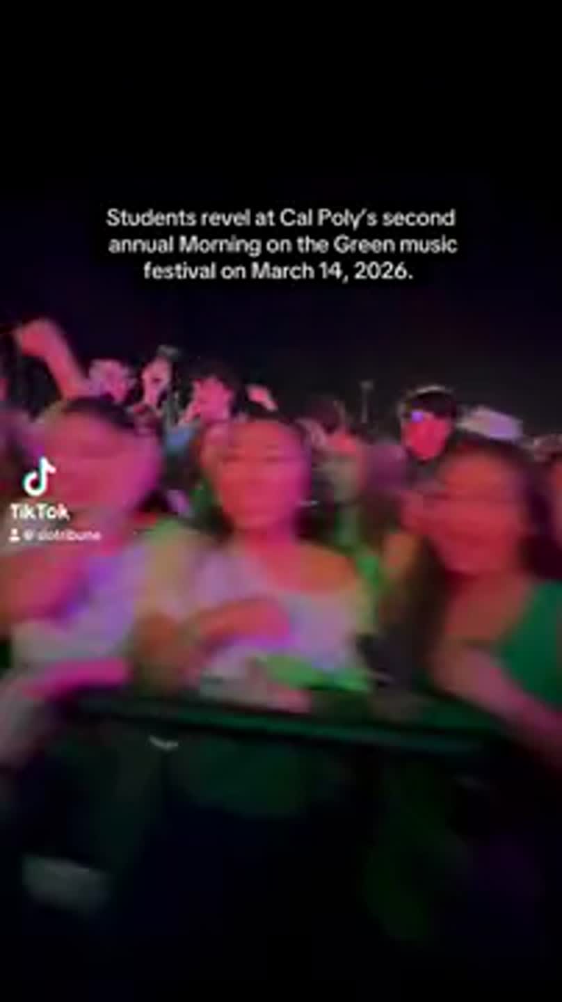 St. Fratty's Day: Thousands pack Cal Poly Morning on the Green music ...