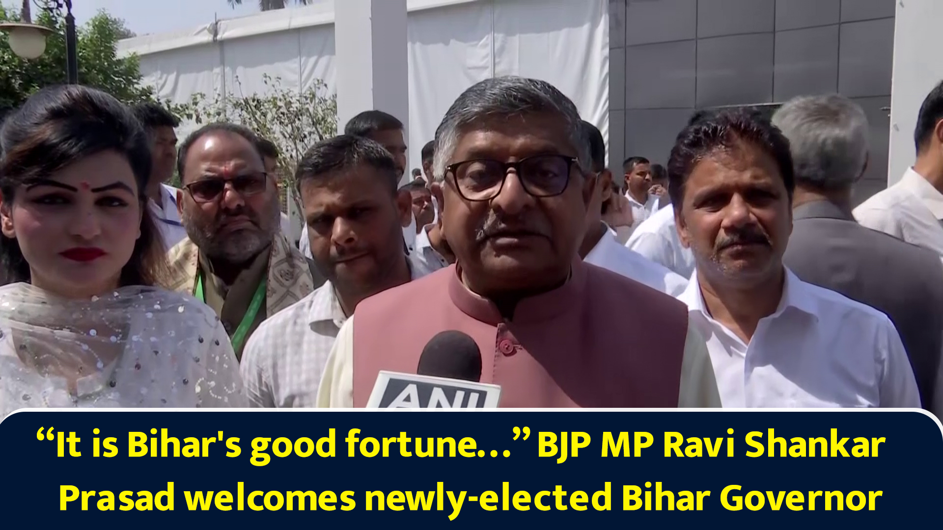 It is Bihar's good fortune... BJP MP Ravi Shankar Prasad welcomes newly ...