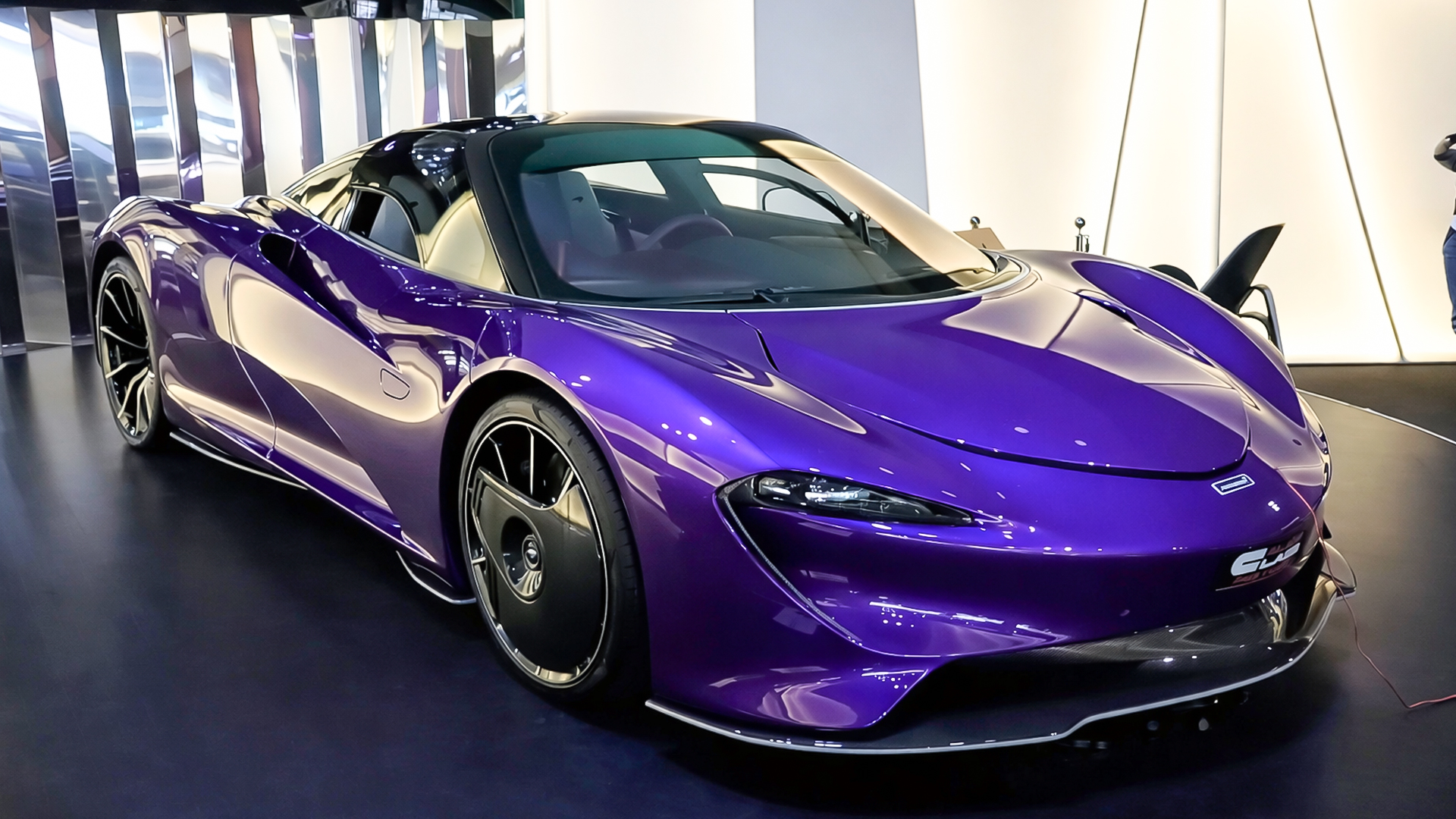 $2 million McLaren Elva on display at a Dubai showroom