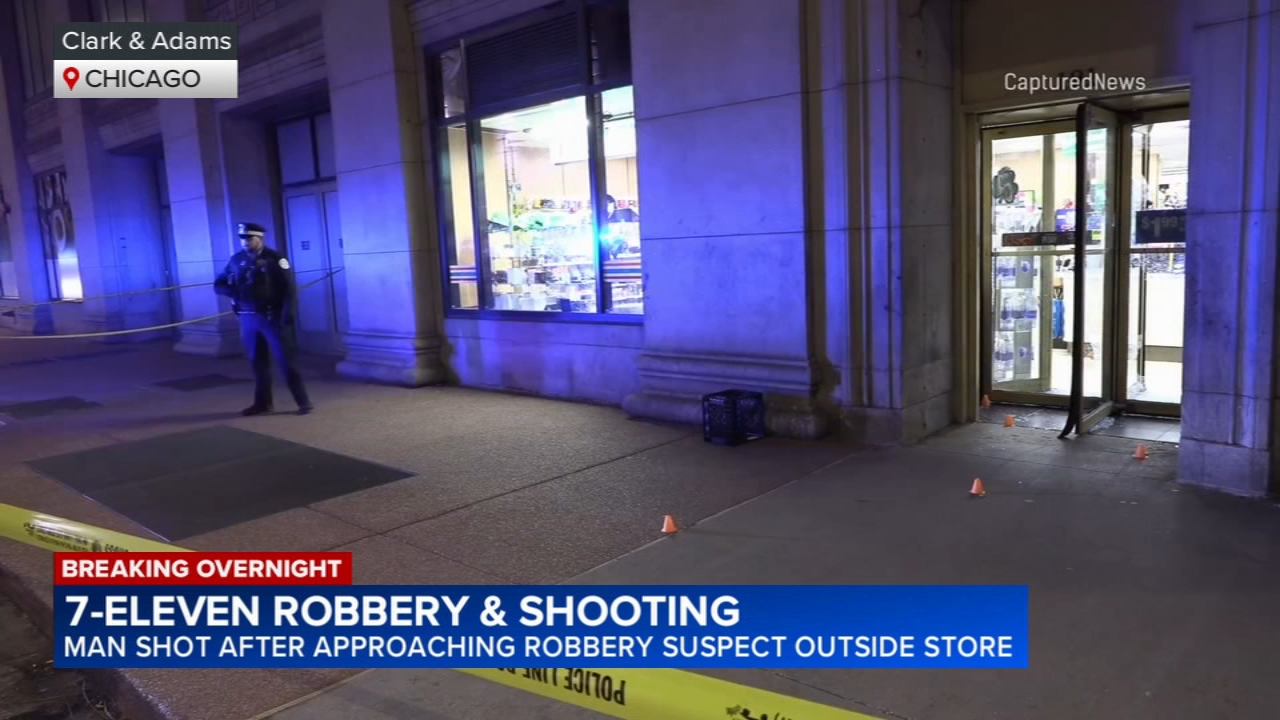Man critically hurt in Loop shooting, robbery at 7-Eleven, Chicago ...