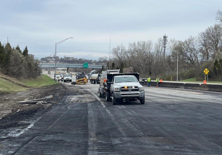 No damage to overpass after massive I-471 fire. What we know
