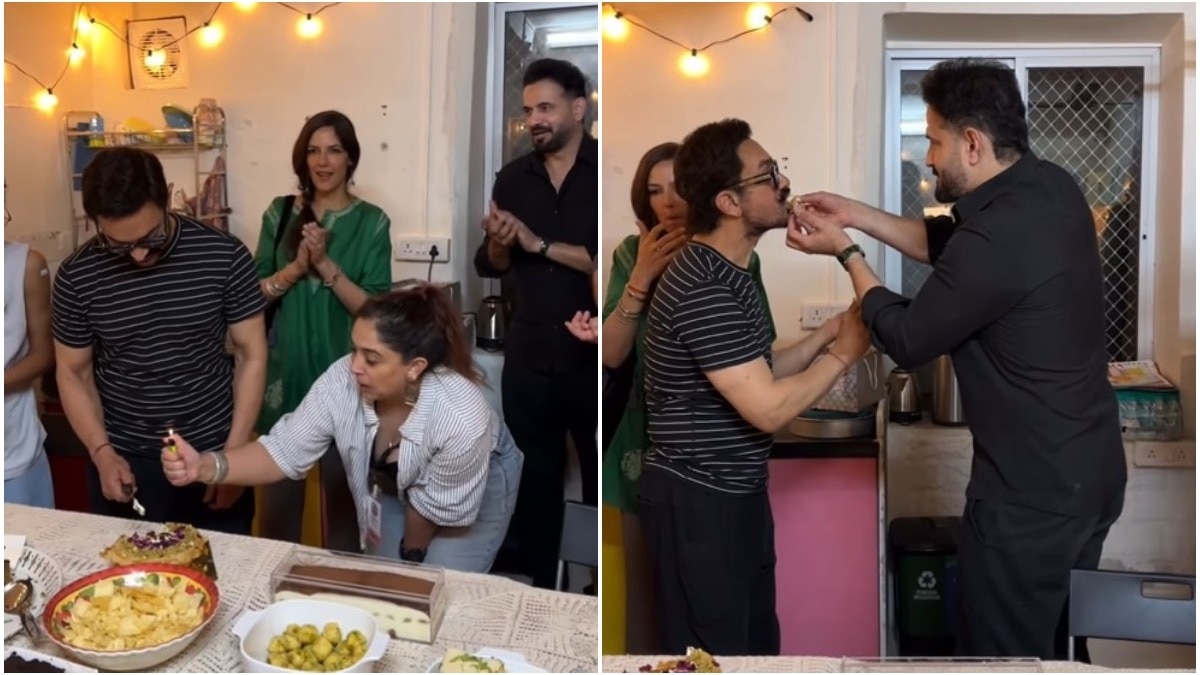 Watch: Inside Aamir Khan's birthday celebration with family, Irfan Pathan