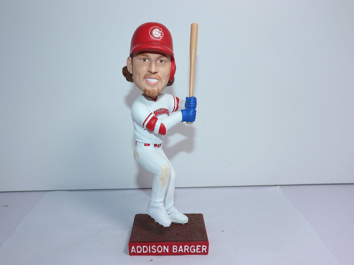 Spot the difference: Trey Yesavage, Addison Barger bobblehead giveaways ...