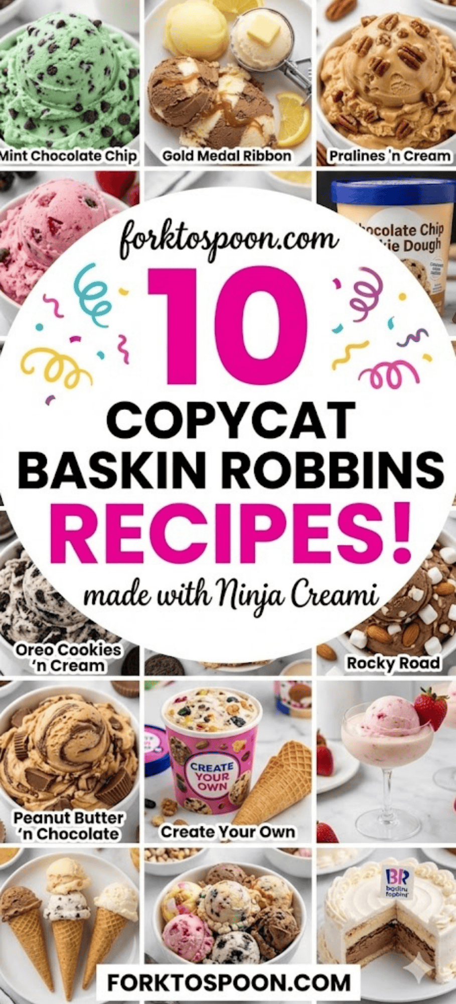 Ninja Creami copycat Baskin Robbins recipes