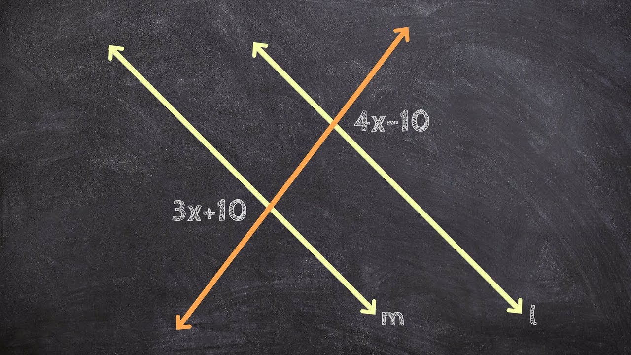 Using alternate exterior angles to show lines are parallel