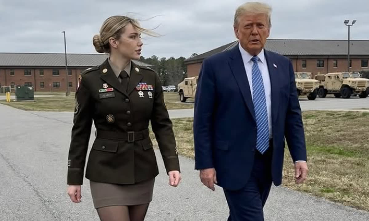 10 photos of Jessica Foster: AI MAGA military officer lures 1 million ...